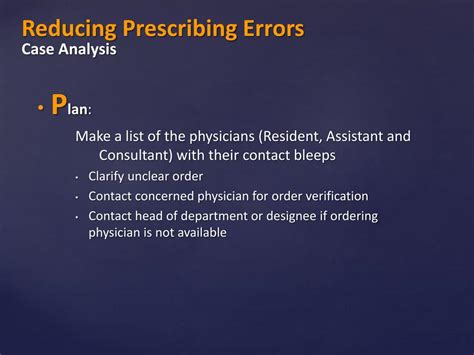 Ppt Reducing Prescribing Errors Case Analysis Powerpoint Presentation