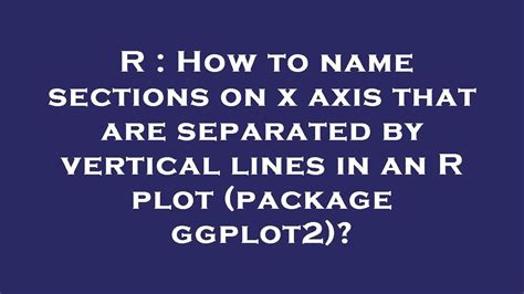 R How To Name Sections On X Axis That Are Separated By Vertical Lines