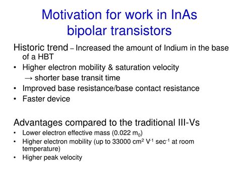 Ppt Iii V Heterojunction Bipolar Transistors Powerpoint Presentation Id 600388