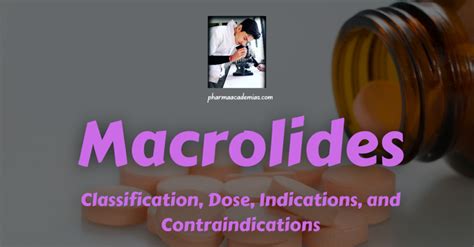 Macrolides Classification Dose Indications And Contraindications