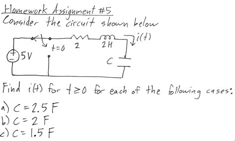 Solved Homework Assignment 5 Consider The Circuit Shown