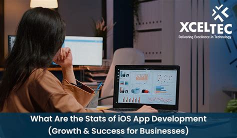 what are the stats of ios app development growth and success for businesses by xceltec web