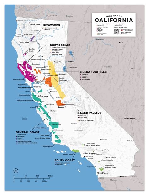 California Wine Areas Map