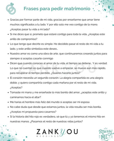 10 Frases Románticas Para Pedir La Mano De Tu Amada ※
