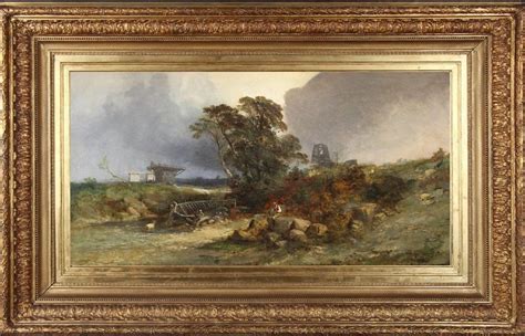 Proantic Shepherd At The River By Joseph Quinaux