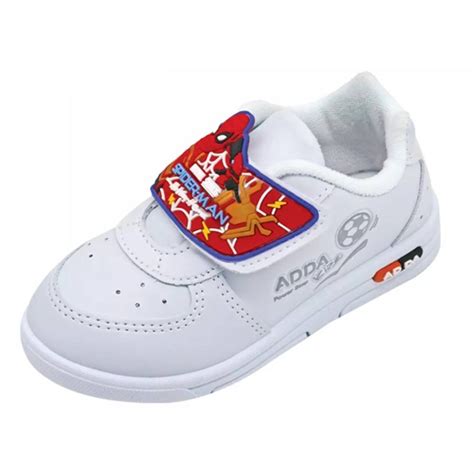 ส่งเร็ว Adda มีไฟ รองเท้านักเรียน Spider Man สไปเดอร์แมน หนังดำ พละขาว เซ็ตคู่ถูกกว่า Shopee