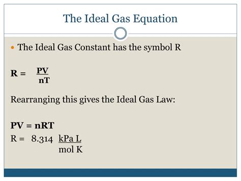 PPT The Ideal Gas Law PowerPoint Presentation Free Download ID