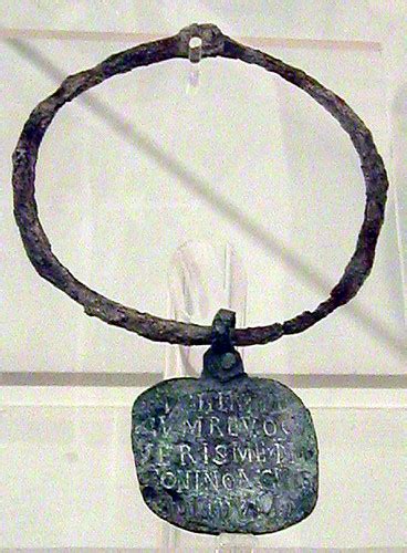 Roman Slave Collar With Reward Tag Rome 2003 Stephen Bartlett