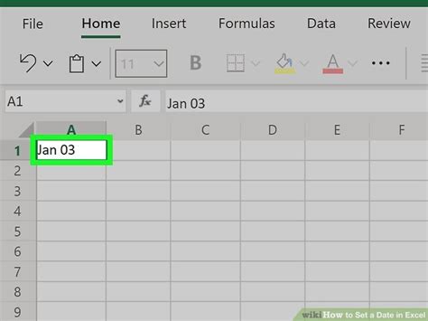 Ways To Set A Date In Excel WikiHow