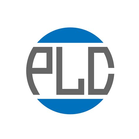 Plc Letter Logo Design On White Background Plc Creative Initials