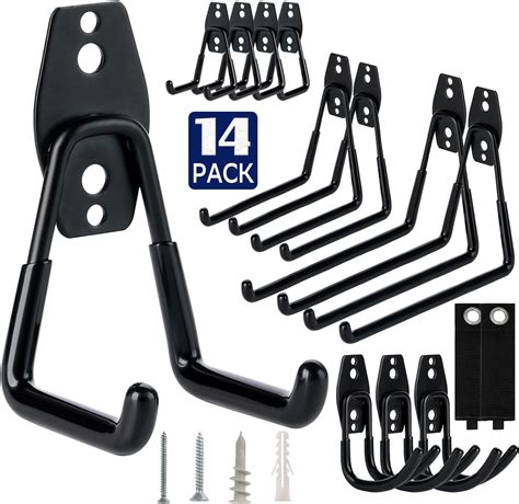 Gamtrik 14 Pack Utility Garage Hooks For Hanging Heavy Duty Garage