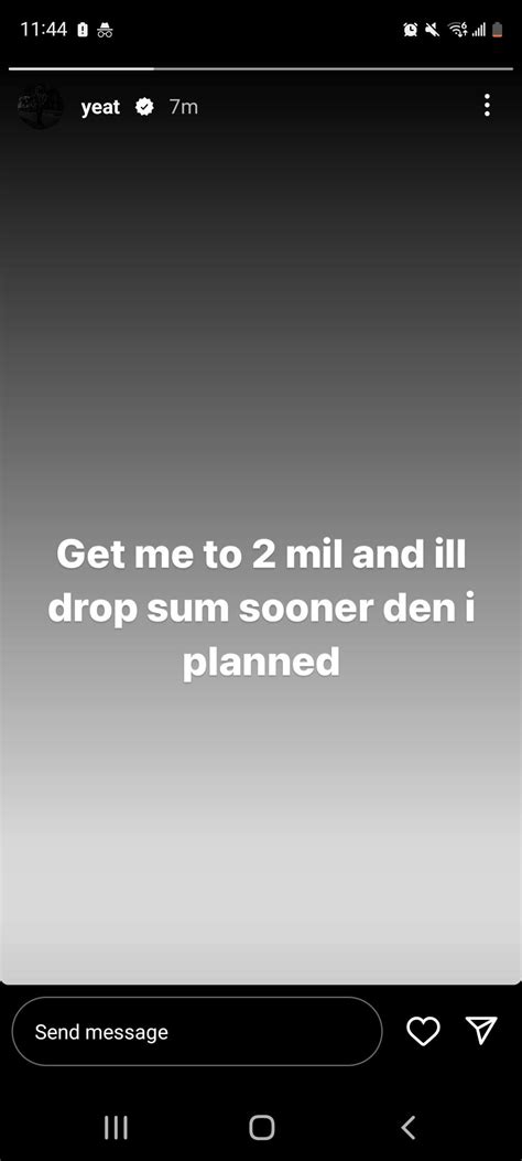New Yeat Story Dropped R Yeat