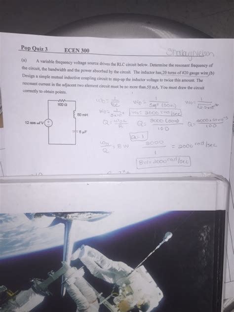 Solved A Variable Frequency Voltage Source Drives The RLC Chegg Com