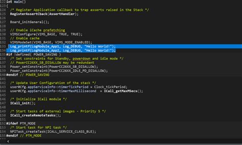 CC R Logging The Data Of The Peripheral Device Getting Detected At Central Device