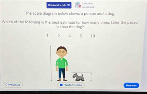 solved calculatoe bookwork code 18 not allowed the scale diagram