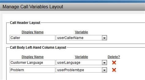 Configuration Of Call Peripheral Variables And The Expanded Call
