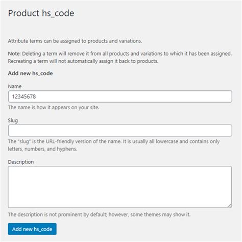 Importing HS Code Country Of Manufacture WooCommerce DHL Express