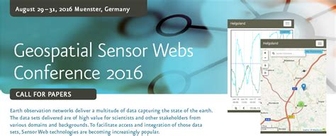 Geospatial Sensor Webs Conference 2016