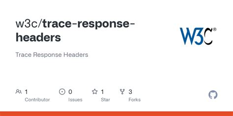 github w3c trace response headers trace response headers