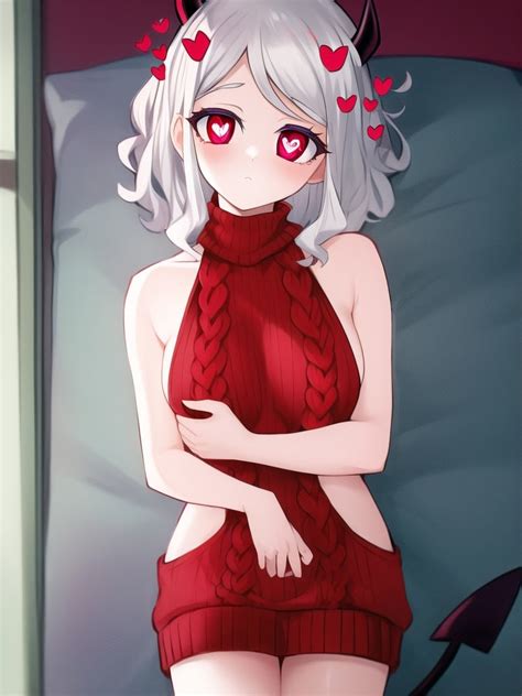 Modeus In A Sweater And A Swimsuit Attracts Her Very Much And Much More