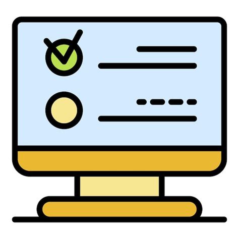 Premium Vector Checkmark Vote Icon Outline Checkmark Vote Vector Icon Color Flat Isolated