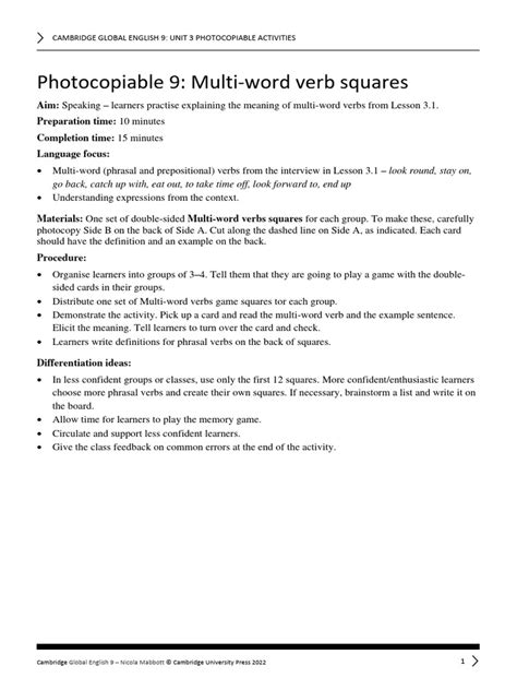 ge 9 photocopiables unit 3 9 pdf english language cognitive science
