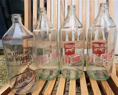 Anciennes Bouteilles De Lait Clal Et Ker Lait Eur 900 Picclick Fr