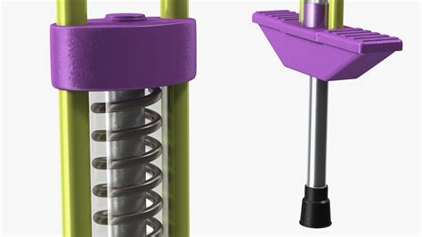 Pogo Stick With Visible Spring 3D Model 29 3ds Blend C4d Fbx