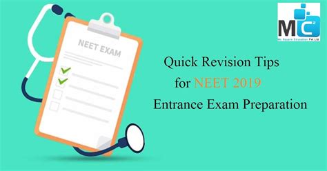 Quick Revision Tips For Neet 2019 Exam Mc2 Academy