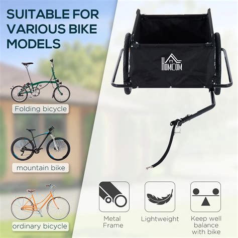 Homcom Two Wheel Bicycle Cargo Wagon Trailer User Manual