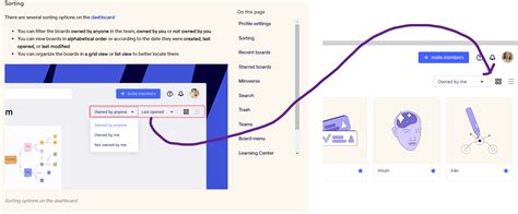 Missing Sorting Options Miro