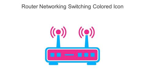 Router Networking Switching Colored Icon In Powerpoint Pptx Png And Editable Eps Format PPT