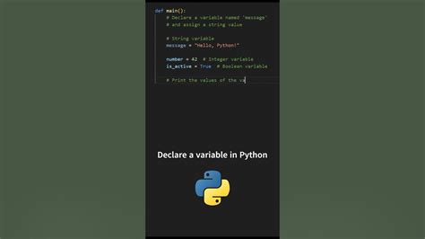 Declare Variable In Python Python Coding Codes Youtube