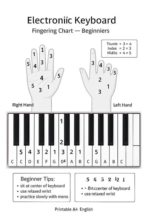 Keyboarding Fingering Chart Interactive Guide And Learning Resources