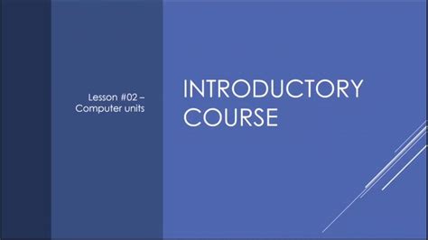 Introduction To Programming Session 02 Youtube