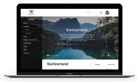 Wikipedia Redesign Concept Minimal Web Design 1 Images Behance