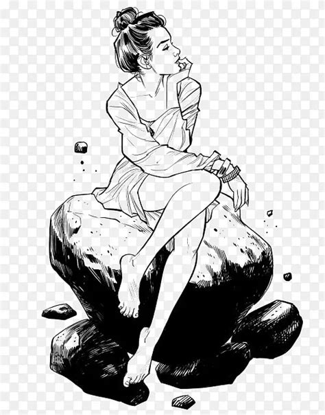 手绘女人png图片素材下载 图片编号9877349 Png素材网