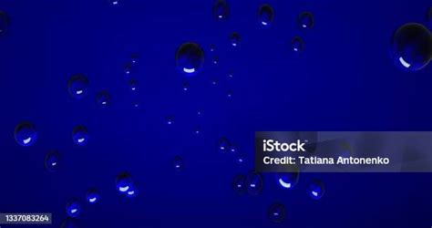 동적 3d 구가 있는 추상적인 파란색 배경입니다 파란색 배경에 파란색과 검은 색 풍선 3차원 형태에 대한 스톡 사진 및 기타 이미지 3차원 형태 개념 구 Istock