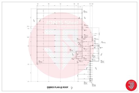 EMBED LAYOUT PLAN JONS STEEL AND DESIGN ASSOCIATES