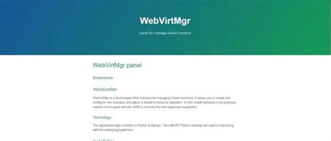 Kvm Web管理工具 Webvirtmgr 知乎