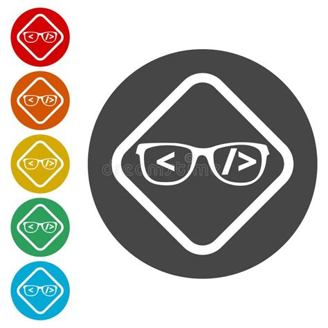 Code Flat Icon Stock Vector Illustration Of Online 137053333