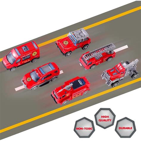 Thinkstar Airplane Toy Set Transport Cargo Plane Play Toy 6pcs Mini Die