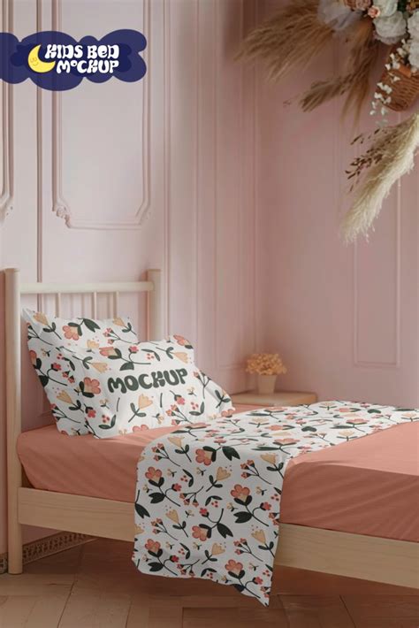 دانلود فایل لایه باز موکاپ تخت خواب کودک دانلود رایگان فایل لایه باز، Psd، وکتور، لوگو و موکاپ