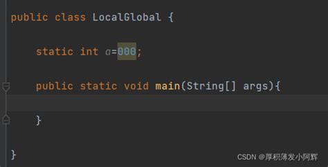 Java中局部变量与全局变量的区别java局部变量和全局变量的区别 Csdn博客