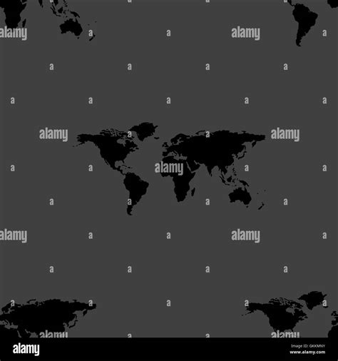 world map web icon flat design seamless gray pattern stock vector