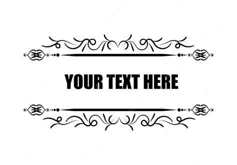 Premium Vector Vintage Calligraphic Vignettes And Dividers Vintage Ornamental Dividers Hand