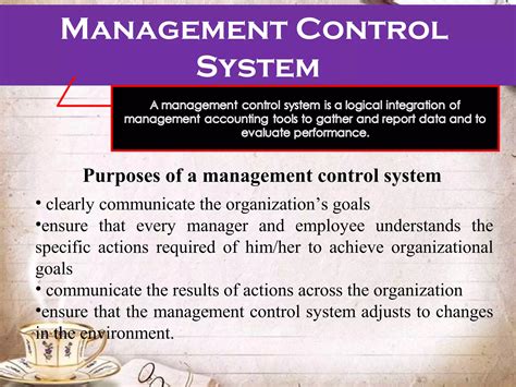 Management Control System Ppt
