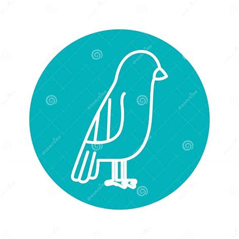 Форма круга с животным птицы Иллюстрация вектора иллюстрации насчитывающей пик иллюстрация