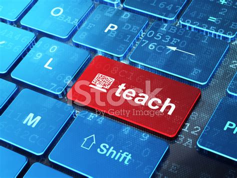 Education Concept Computer Pc And Teach On Keyboard Stock Photo Royalty Free Images FreeImages