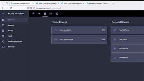 Using CSS To Override Everything Frontend Home Assistant Community